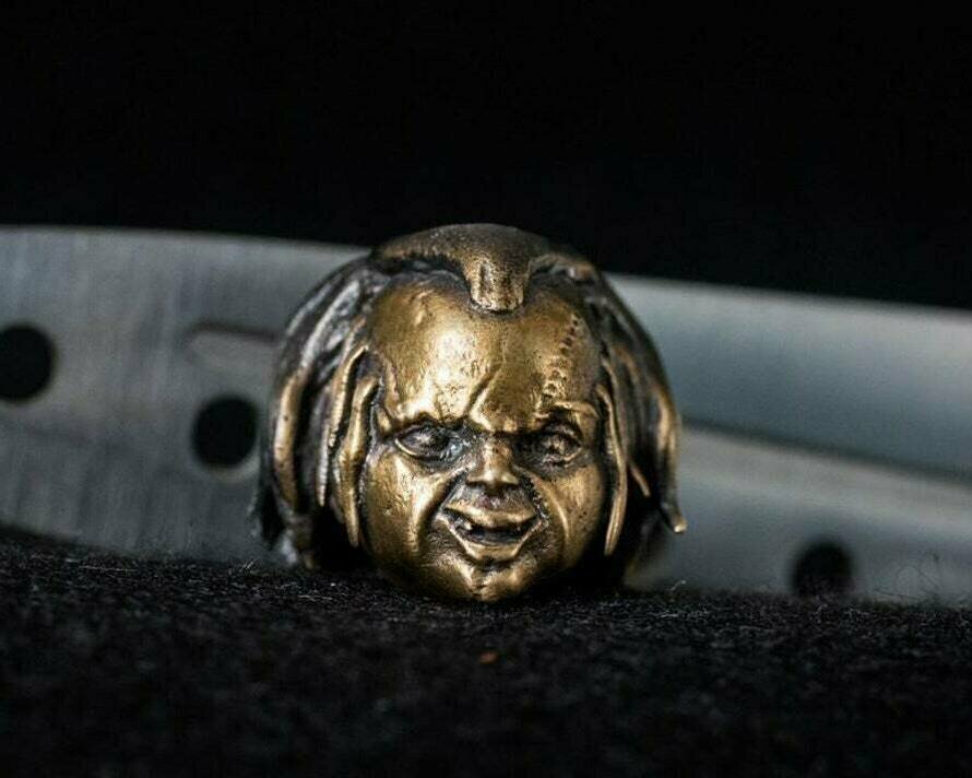 Кукла Чаки - Кукла Убийца - Фильм Ужасов - Из Фильма - Брелок - Бусина на Темляк - Темлячная Бусина - Миниатюра - Фигурка - Брелок для Ключей