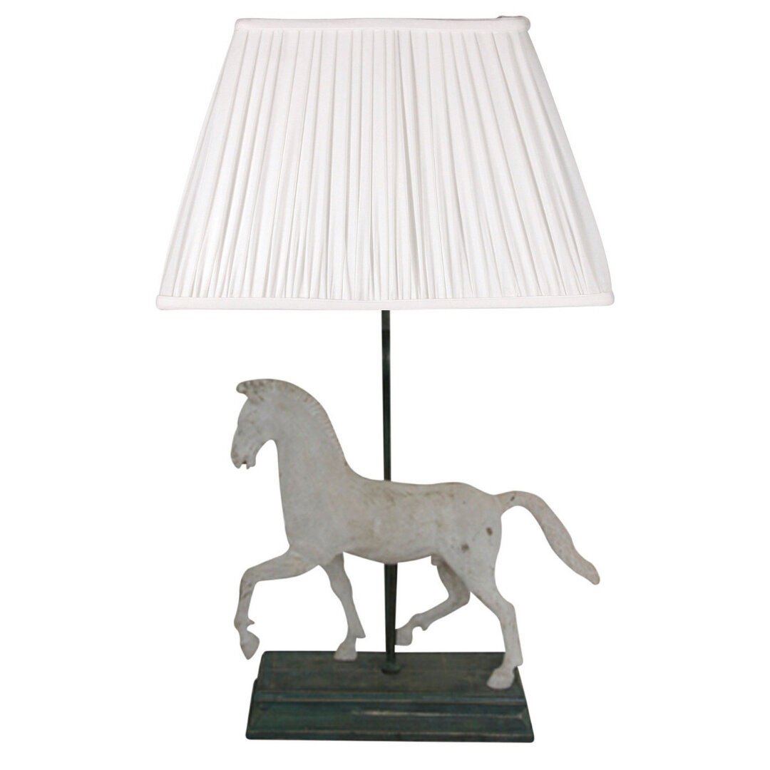 Светильник настольный Лошадь с абажуром G&C TH/ST0004/1/L H:62 W:28 D:14