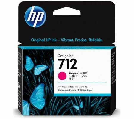 Картридж для струйного принтера HP 712 Magenta 3ED68A, официальная гарантия