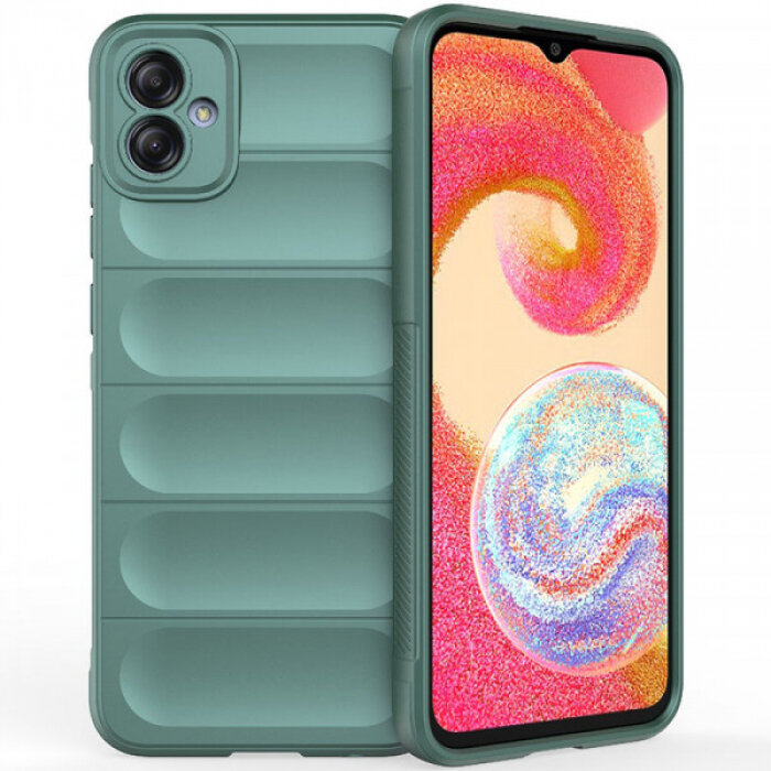 Flex Silicone Противоударный чехол для Samsung Galaxy A04e 4G с защитой камеры и микрофиброй