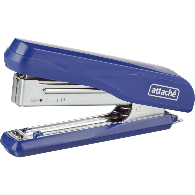 Степлер Attache PSBL1020 (№10) до 20 лист. пластик/металл, синий 1271887