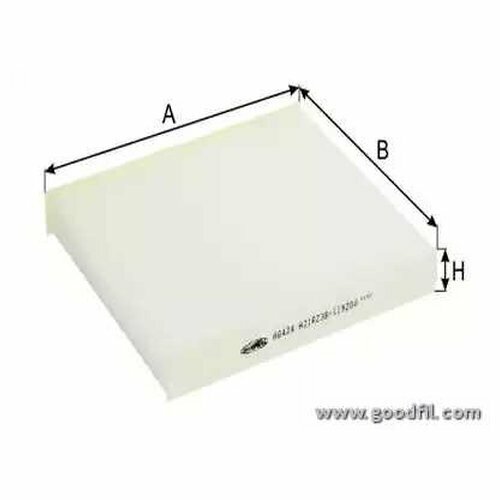 Фильтр салона Goodwill ag424cf для ГАЗ А