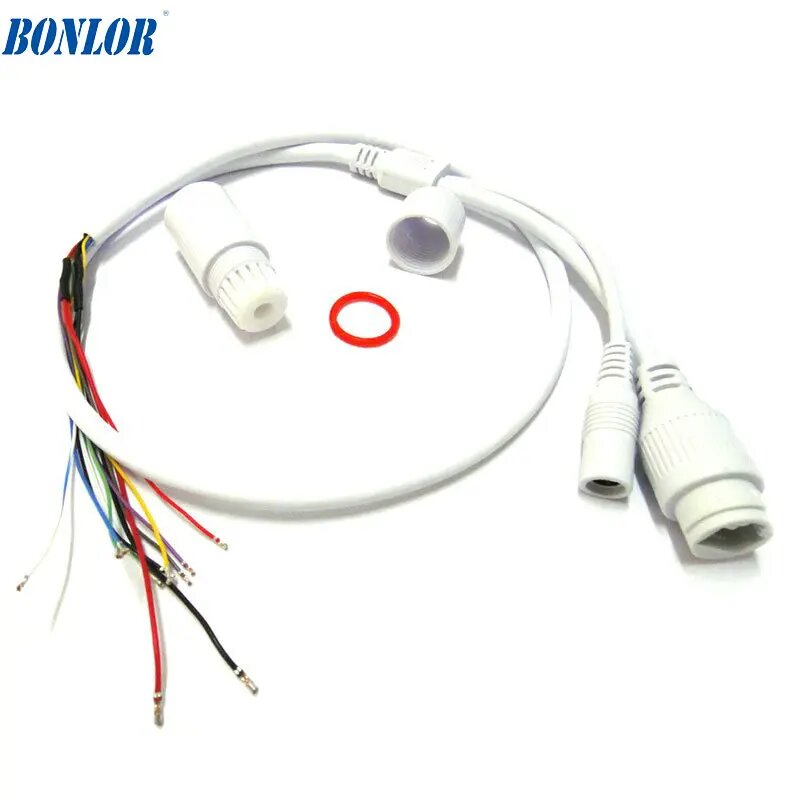 (10 шт.) водонепроницаемый кабель POE LAN для модуля платы IP-камеры видеонаблюдения с погодозащищенным разъемом для бесплатной доставки