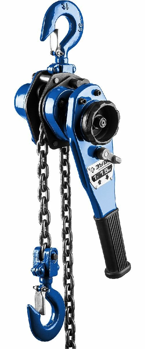 Ручная цепная рычажная таль ЗУБР Профессионал ТР-1-1.5 1 т 15 м (43090-1_z01)