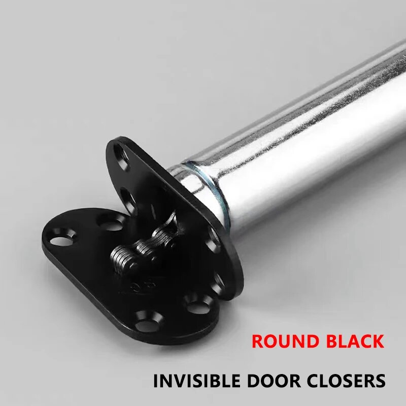 Невидимые дверные доводчики Round Black
