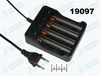 Зарядное устройство для литиевых элементов 4.2V 1.2A 4*18650 HD-077B/JXC-008