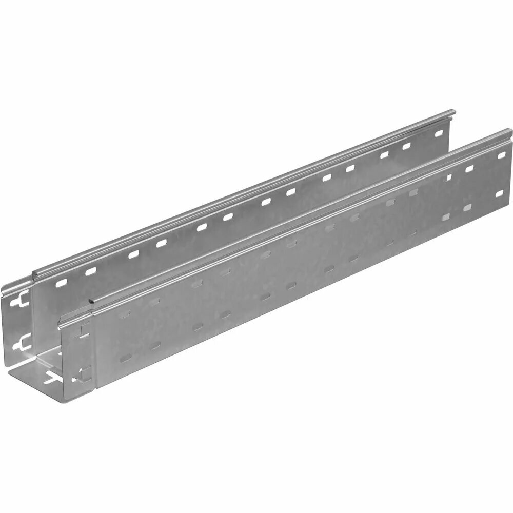 Перфорированный лоток Система КМ 100x100x1,5 L3000 мм Быстрый монтаж плюс LPplus100-100-1.5-3000