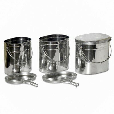 Набор котелков Роза Ветров матрешка 3 шт (5.5л, 6.5л, 8.5л) крышки с ручками