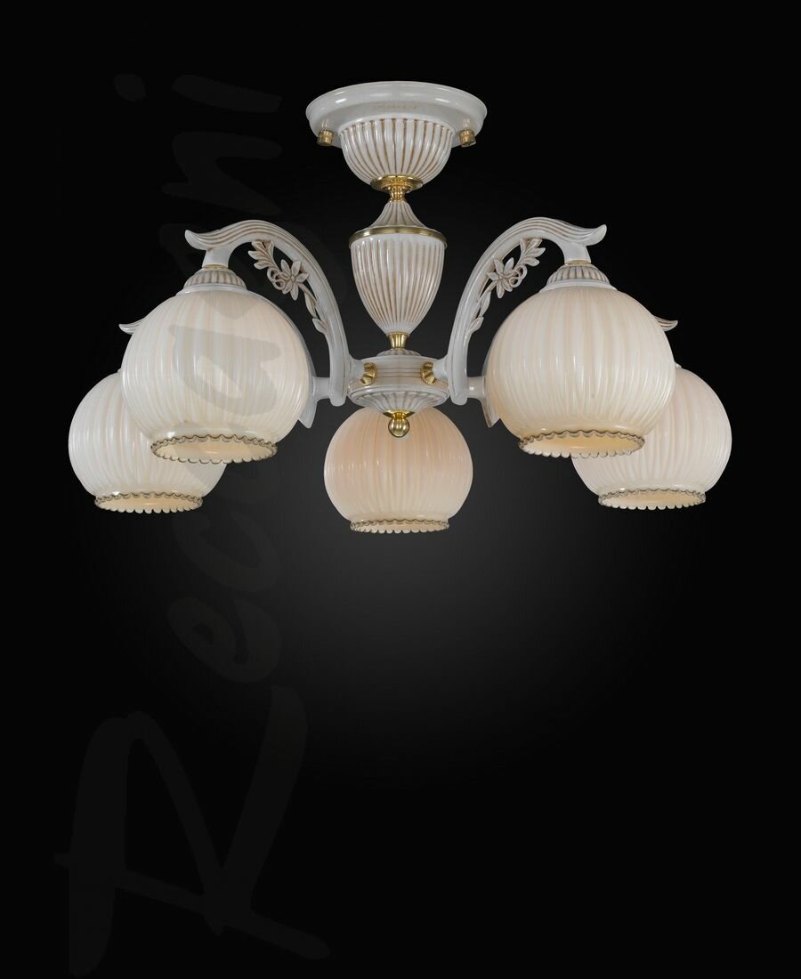 Классическая потолочная люстра Reccagni Angelo PL 9670/5 Итальянское производство