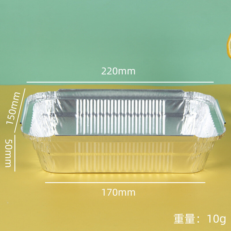 Одноразовая фольгированная коробка для дома, круглая фольгированная подставка для фритюрницы, алюминиевая фольгированная подставка, подставка для барбекю, подставка для выпечки, коробка для еды на вынос