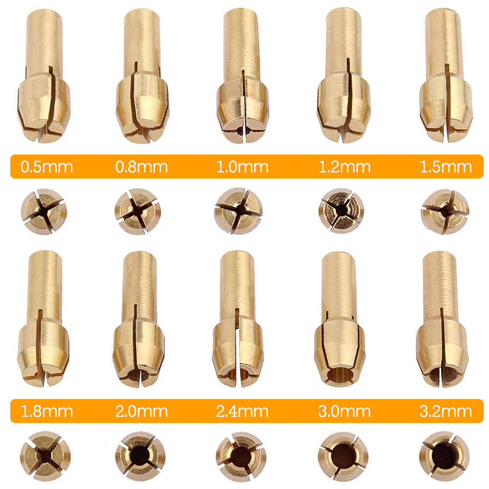 Набор режущих дисков HSS для дерева, стекла, пластика с цангой 0,5-3,2 мм