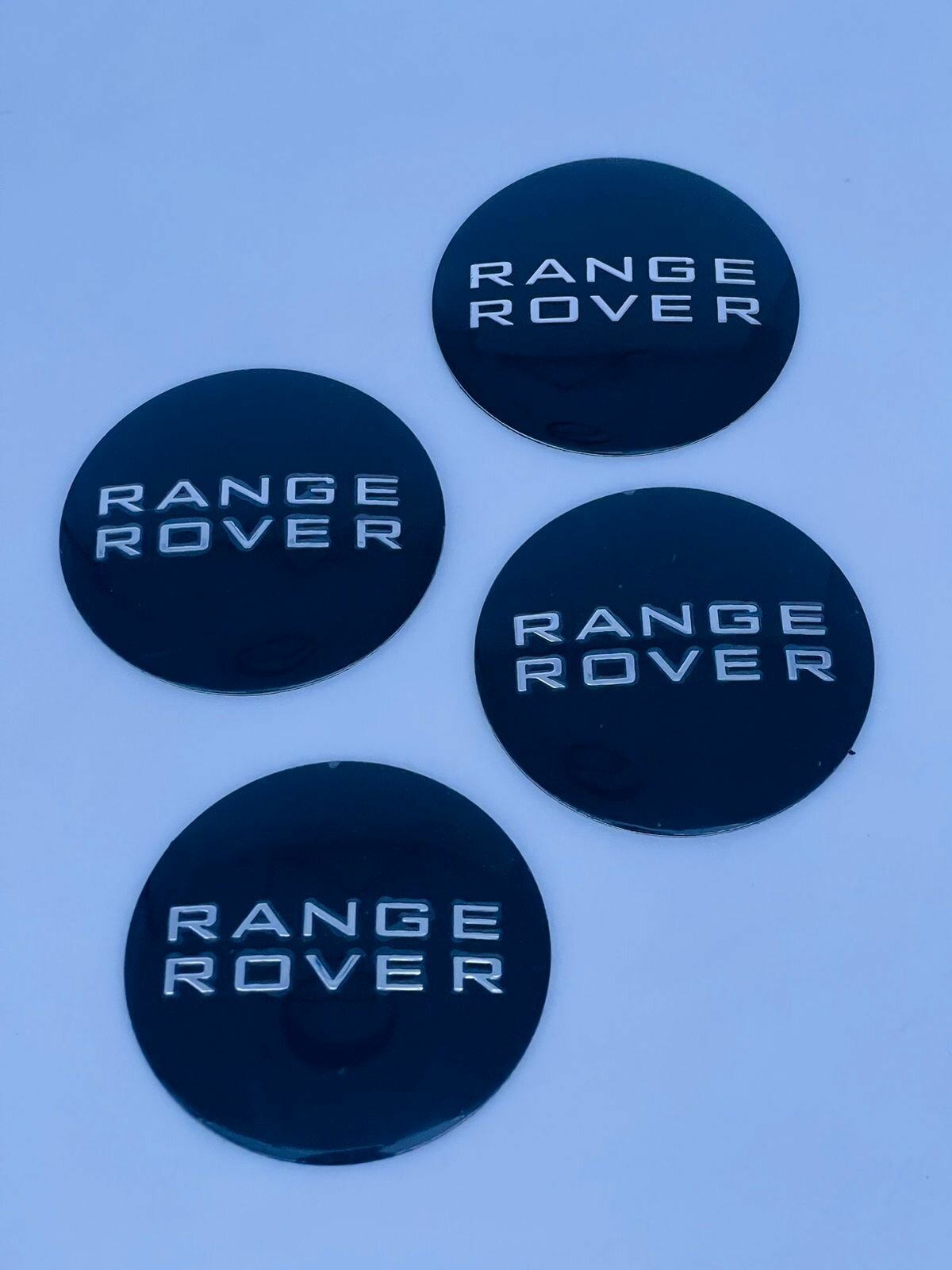 Наклейки на колесные диски Range Rover Алюминий 65мм