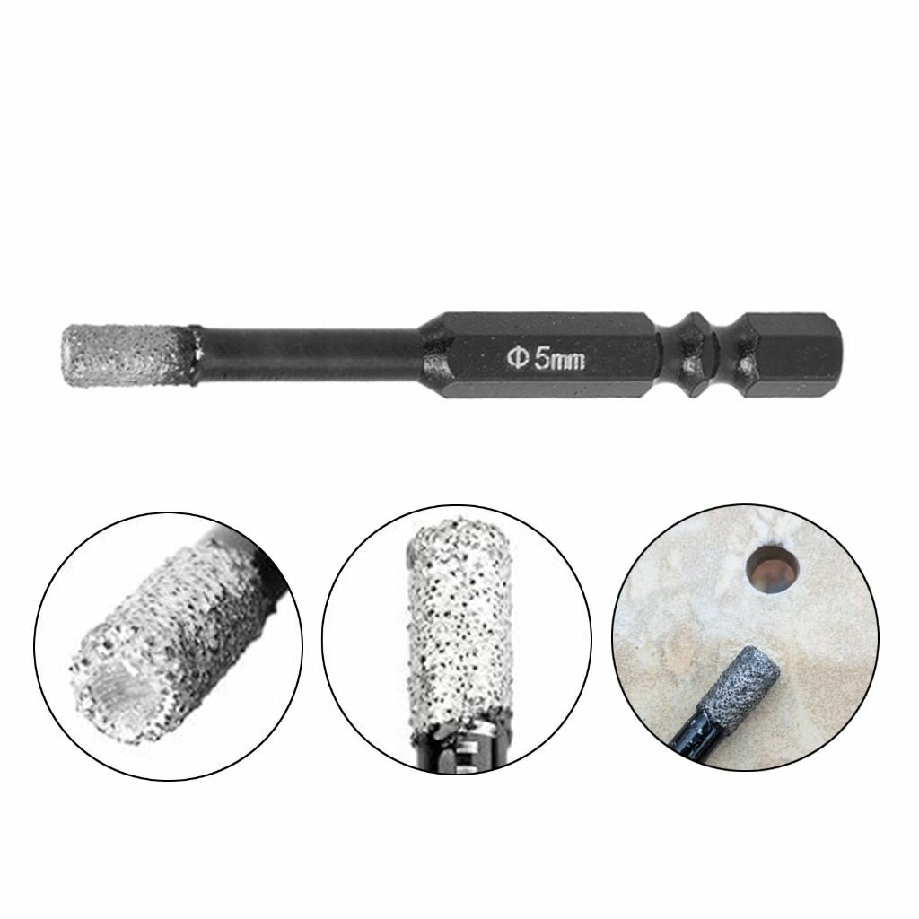 Бур, Готовые сверла 5 мм с шестигранной ручкой, 1 комплект из 10 шт