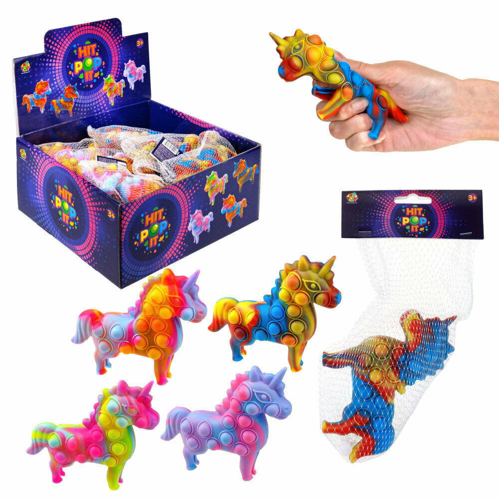 1toy Жмяка Hit Pop It "Единорог", 1 штука