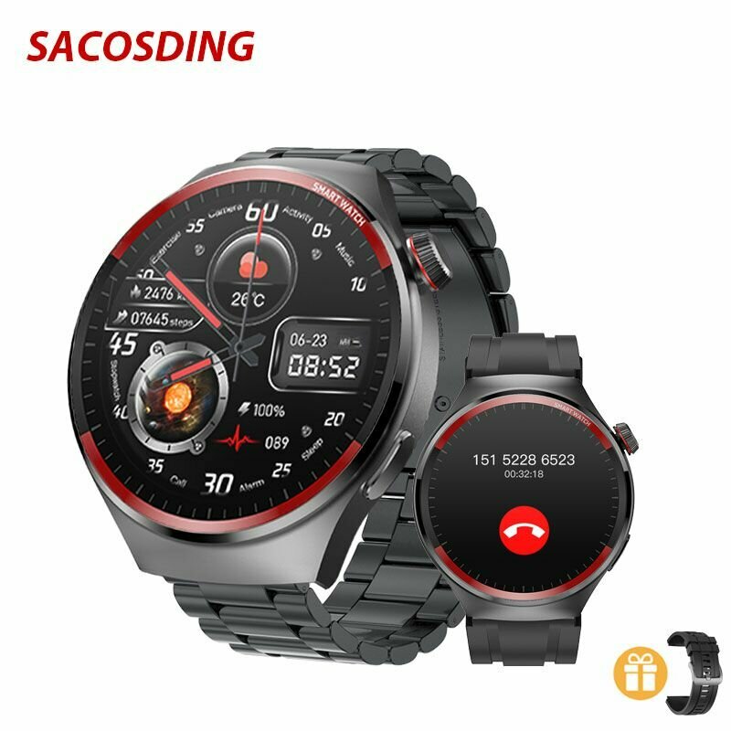 Умные часы Smart Watch, мужские, женские водонепроницаемые, спортивные, фитнес трекер, умные часы с функцией вызова по Bluetooth,47MM