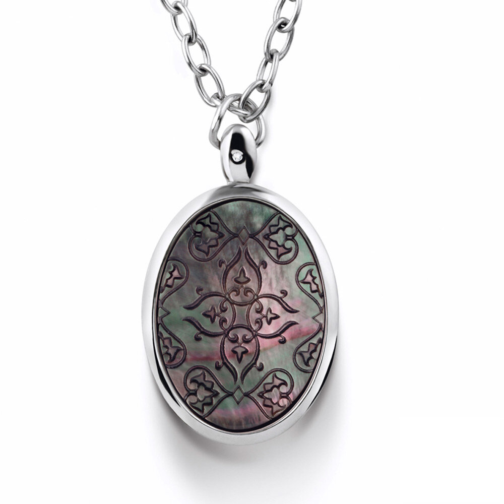 Колье bliss by DAMIANI, серебро, 925 проба, родирование, бриллиант