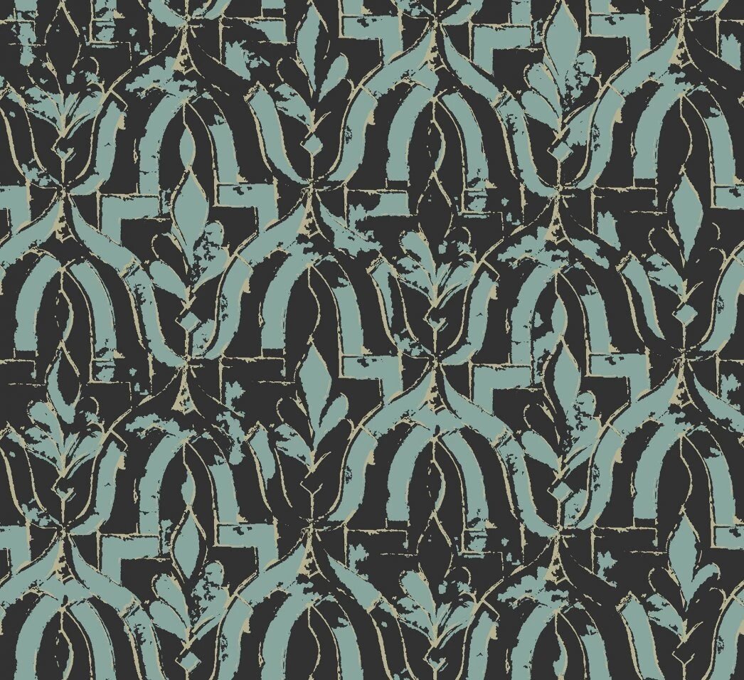 Обои Aura Design Lux 22700; 0,70х10,05 м. , флизелин , Бирюзовый