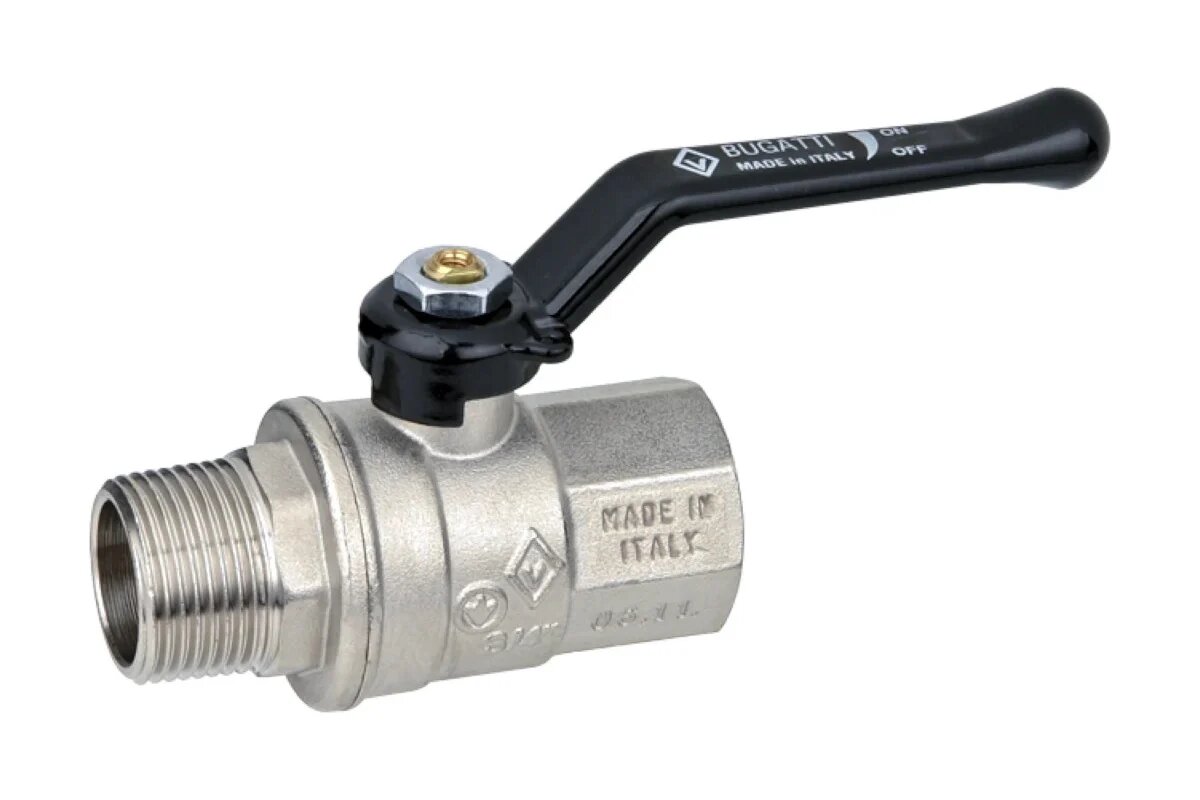 Bugatti шаровой кран арт.405 Rp1' x R1' DN25 PN40 04050061 для водоснабжения