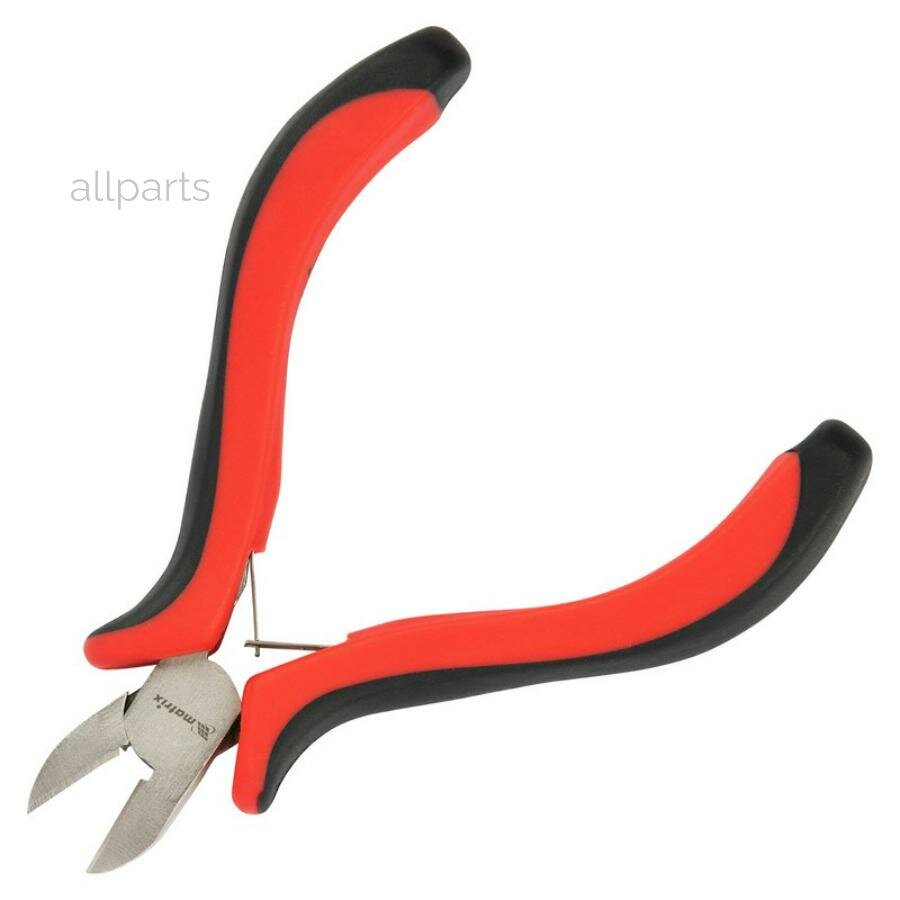 MATRIX 17814 Бокорезы Mini, 130 мм, никелированные, авторазжим, двухкомпонентные рукоятки MATRIX 17814