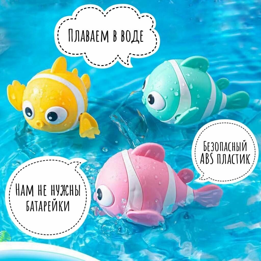 Детская развивающая игрушка для купания Динозаврик, водяная мельница на присосках для ванной