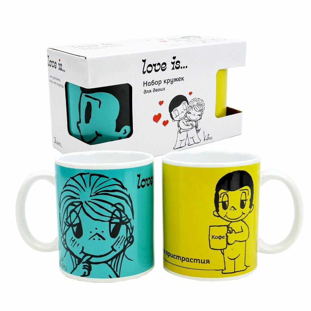 Набор кружек ND Play "Love is." Вкусовые пристрастия, фарфор, 2 шт по 330 мл