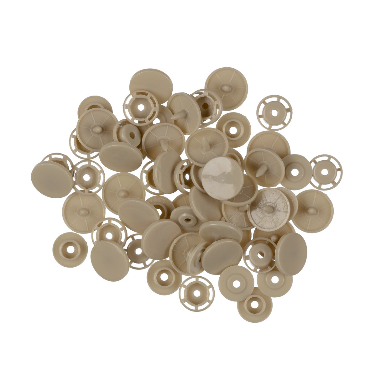 Micron POM-15-ZG82 пластиковая кнопка d 15 мм, набор 15 шт, серый, модель №014 для электроники