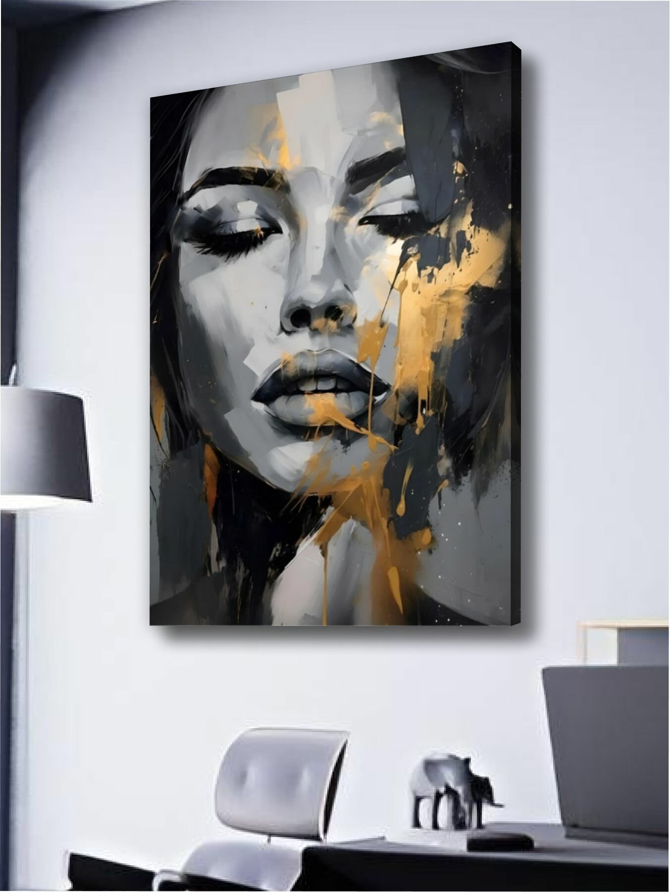 Картина Позолоченная тишина интерьерная 50x70см 1шт.