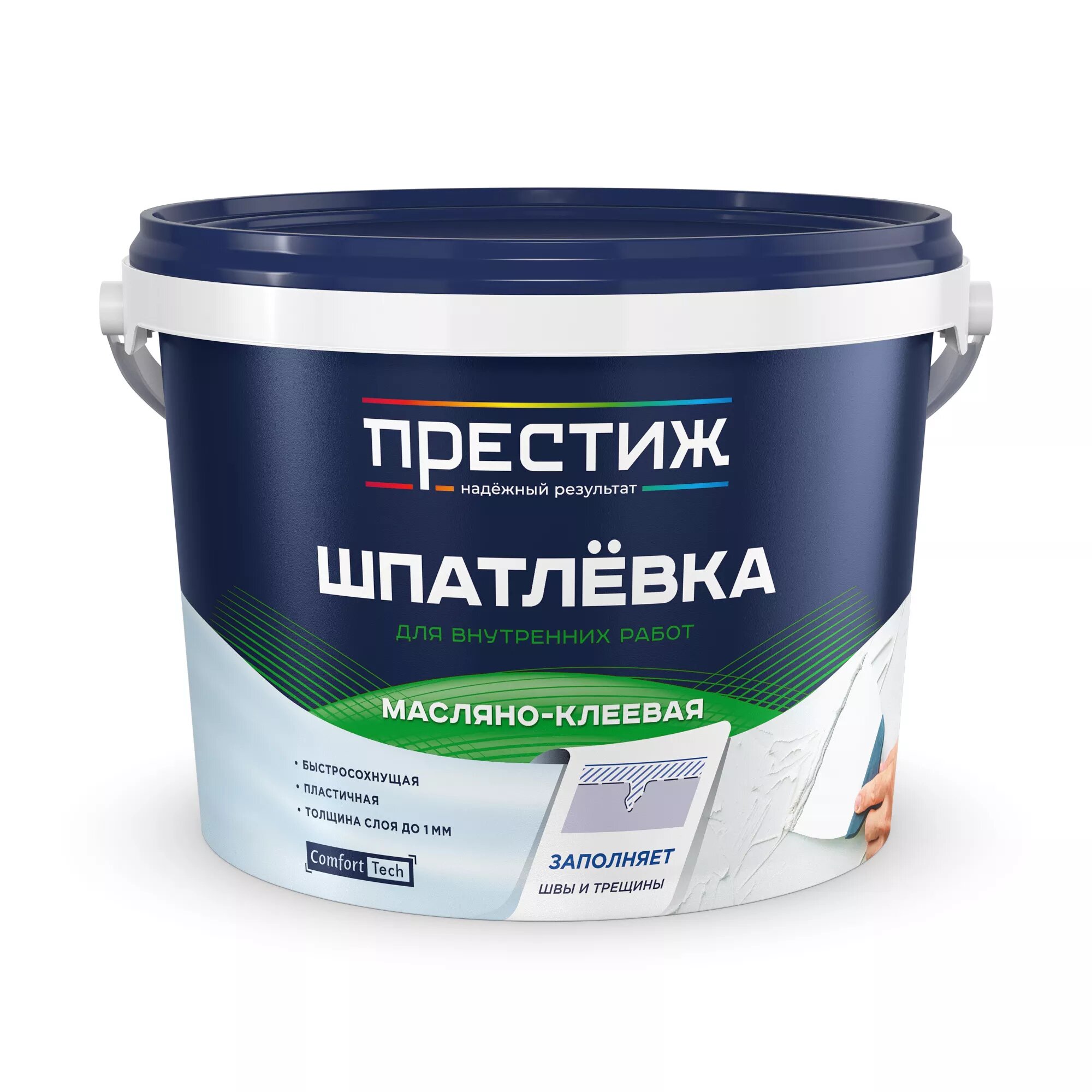 Шпатлевка масляно-клеевая Престиж, 1,5 кг для внутренних работ