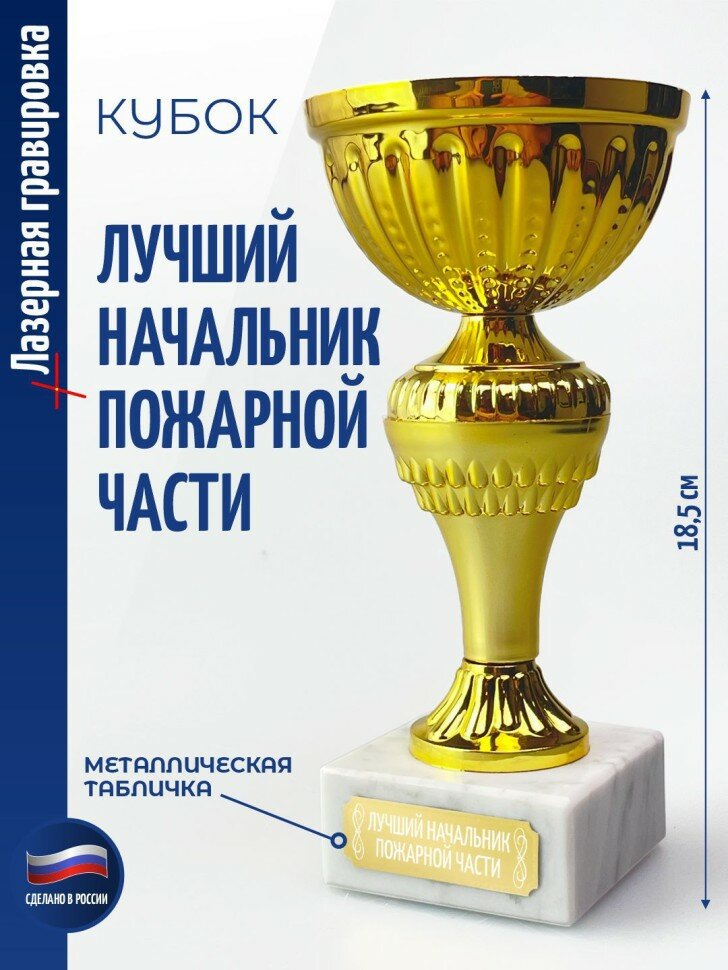 Кубок "Лучший начальник пожарной части" (18,4 см)