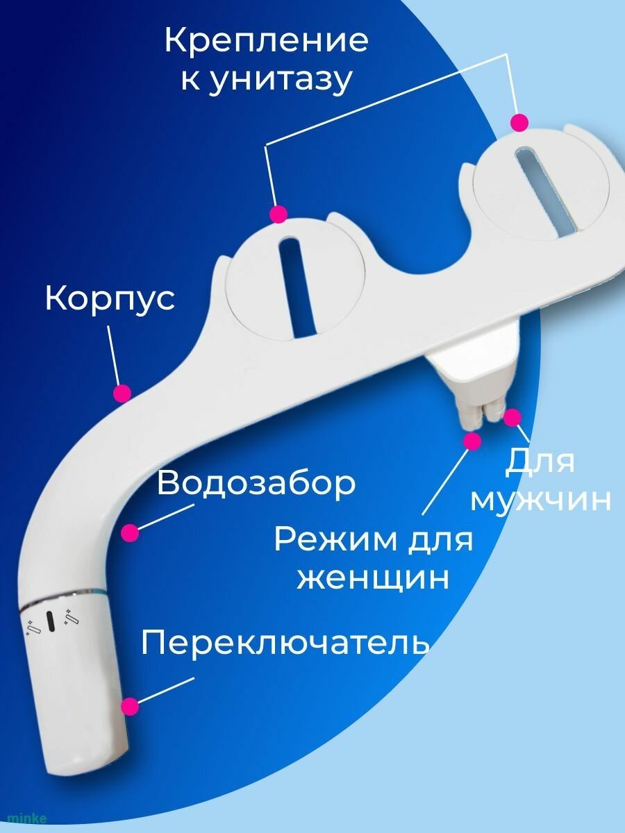 Биде-накладка для унитаза