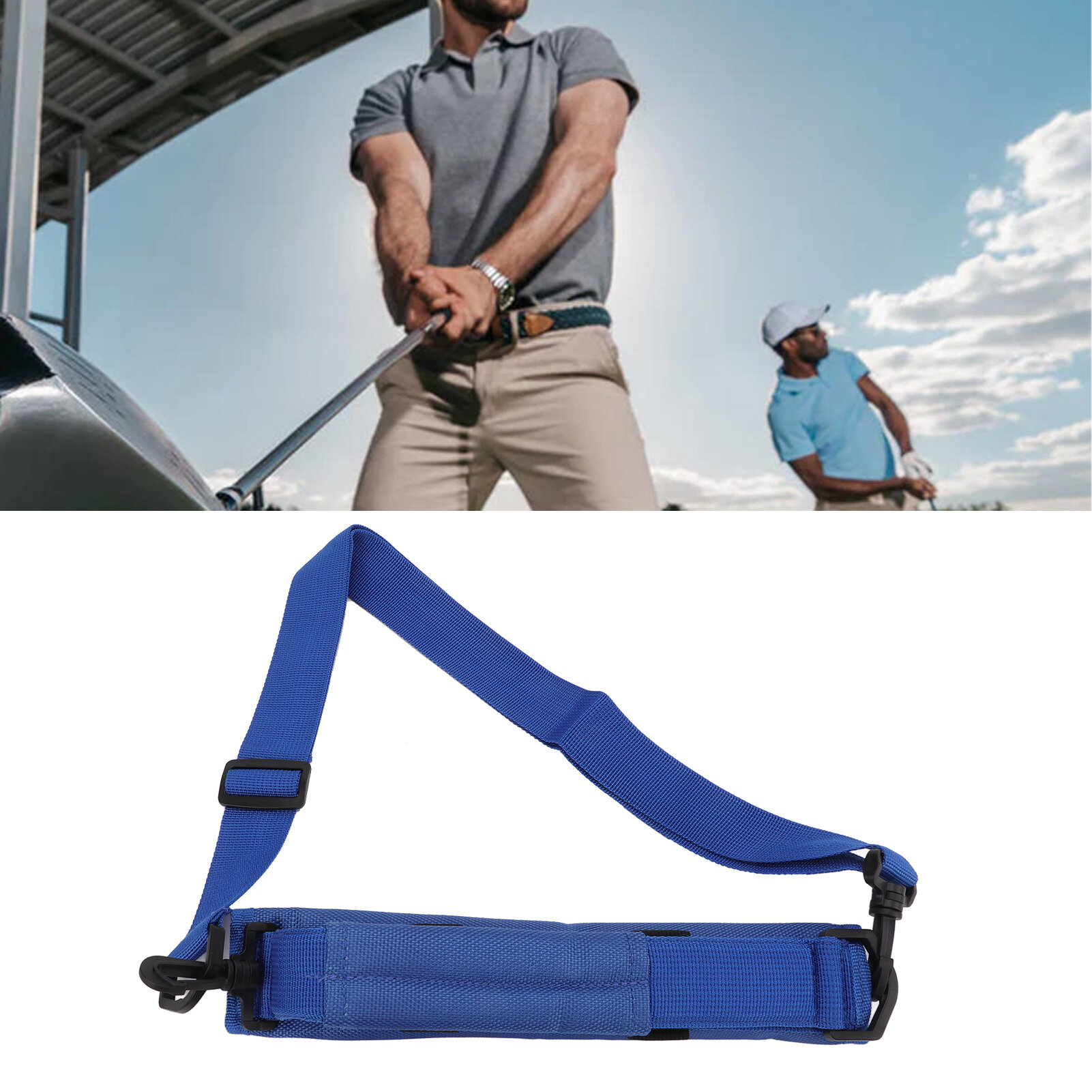 Golf Club Bag Mini Small Driving Range Course Carrier Portable Sunday Carry Case Blue для 3‑5 полос из нейлона, 1 шт.