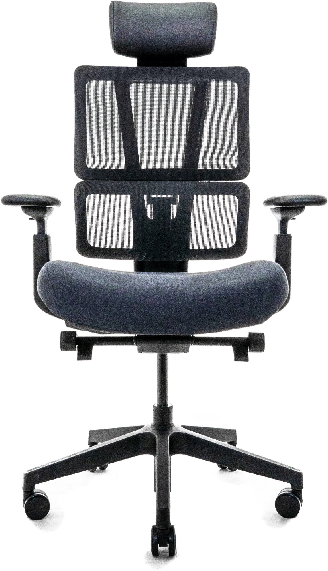 Кресло FALTO G2 PRO (5 позиций выдвижения поясницы, ткань, черный)