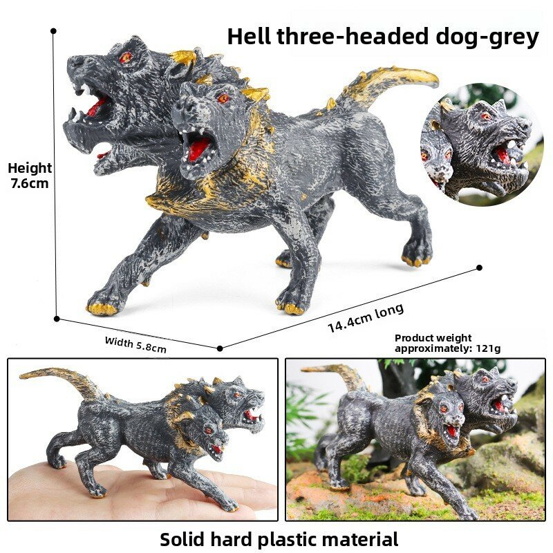 Триголовый пёс огненный феникс камень монстр дракон модель warcraft для детей и коллекционеров стиль10
