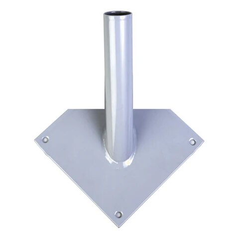 Кронштейн настенный для флага на одно древко, три точки крепления, металл, 40177, шк.40177