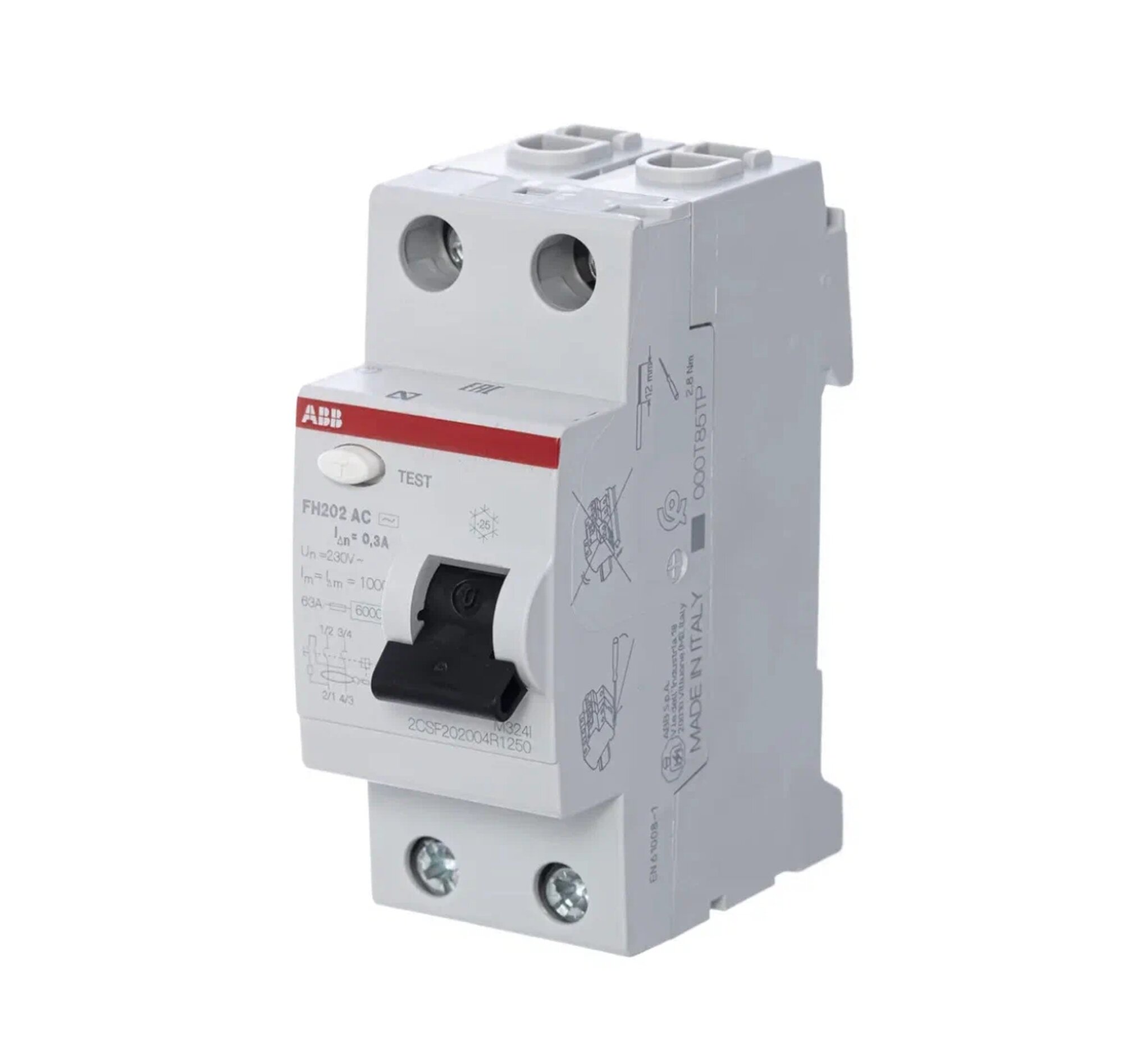 Устройство защитного отключения (УЗО) ABB FH202 AC 25/0,3, 25A 300mA