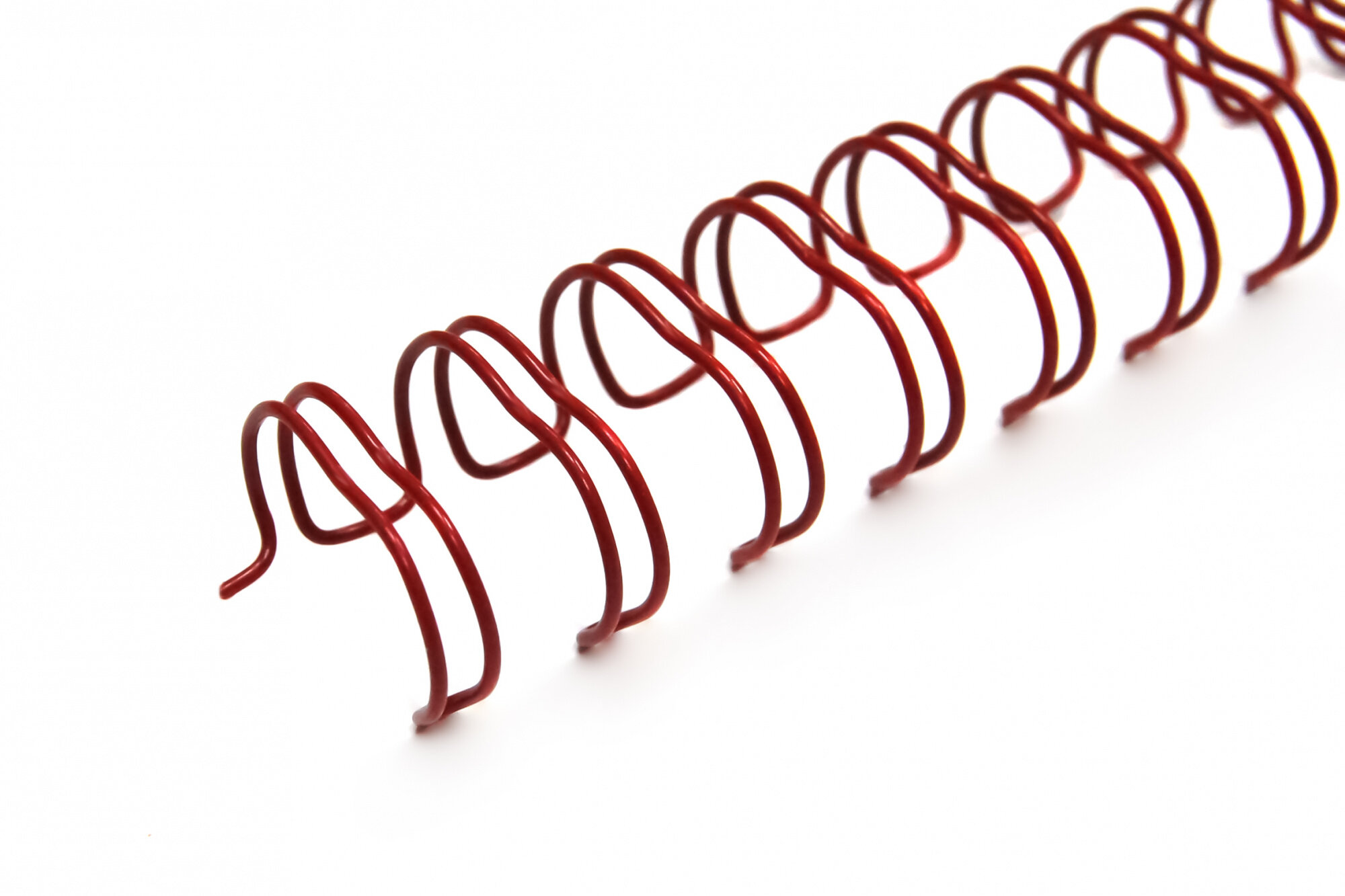 Пружины металлические для переплета 7,9 мм (5/16″), на 46-60 листов, шаг 3:1, 34 крючка, красные, 100 шт, РеалИСТ