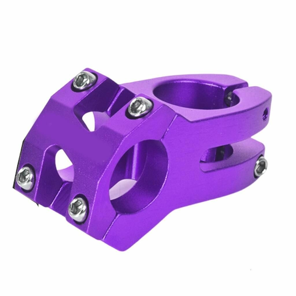 Эргономичный короткий вынос руля 25.4 мм из алюминиевого сплава для различных велосипедов, Фиолетовый