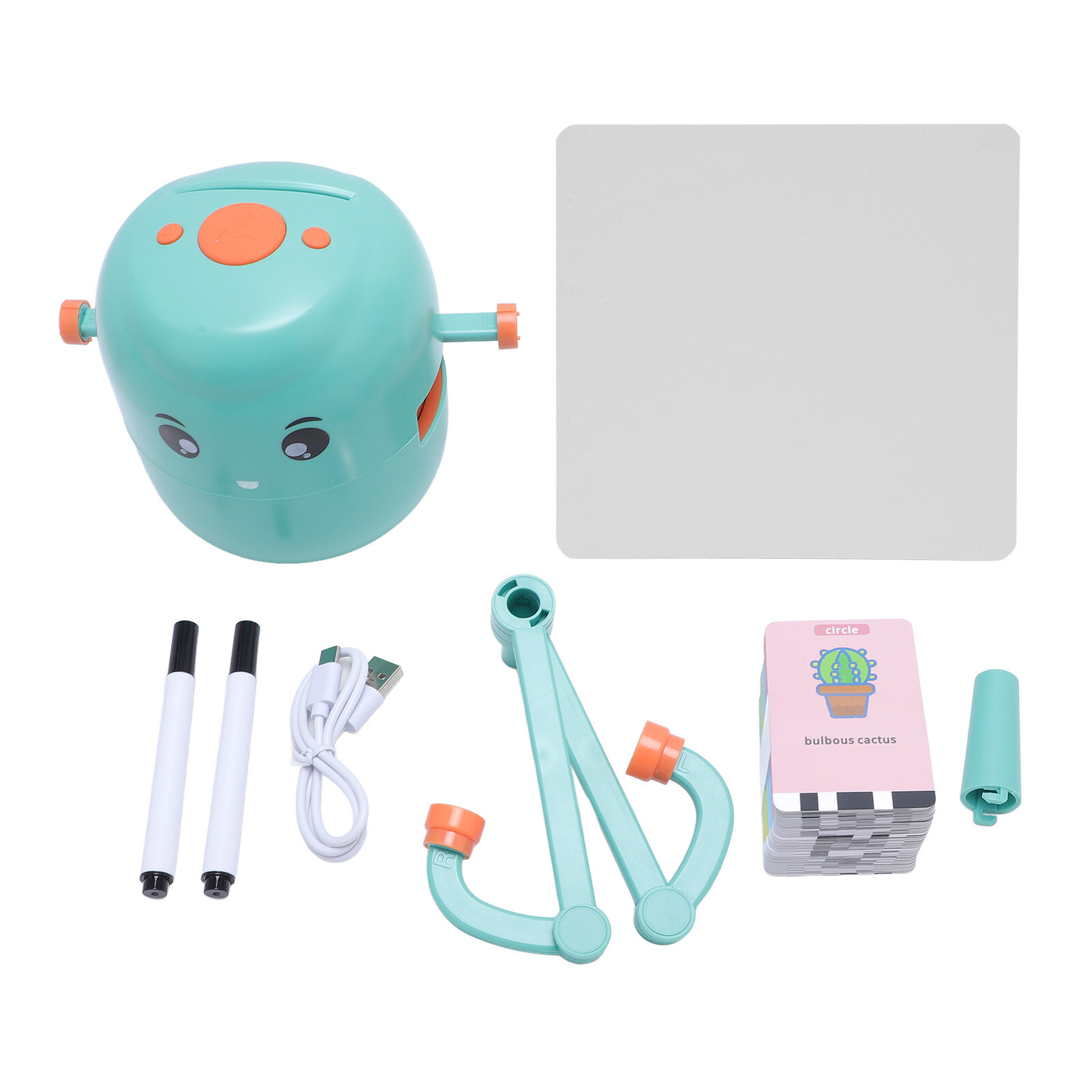 Smart Drawing Robot Children Art Enlightenment Interactive Early Educational Automatic Toy For Aged 5 and Above Light Green