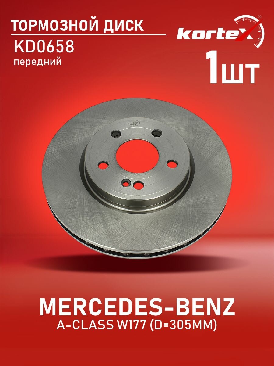 Тормозной диск передний Мерседес Бенц A-Class, B-Class, CLA, GLA, GLB A247421041207, A2474210412