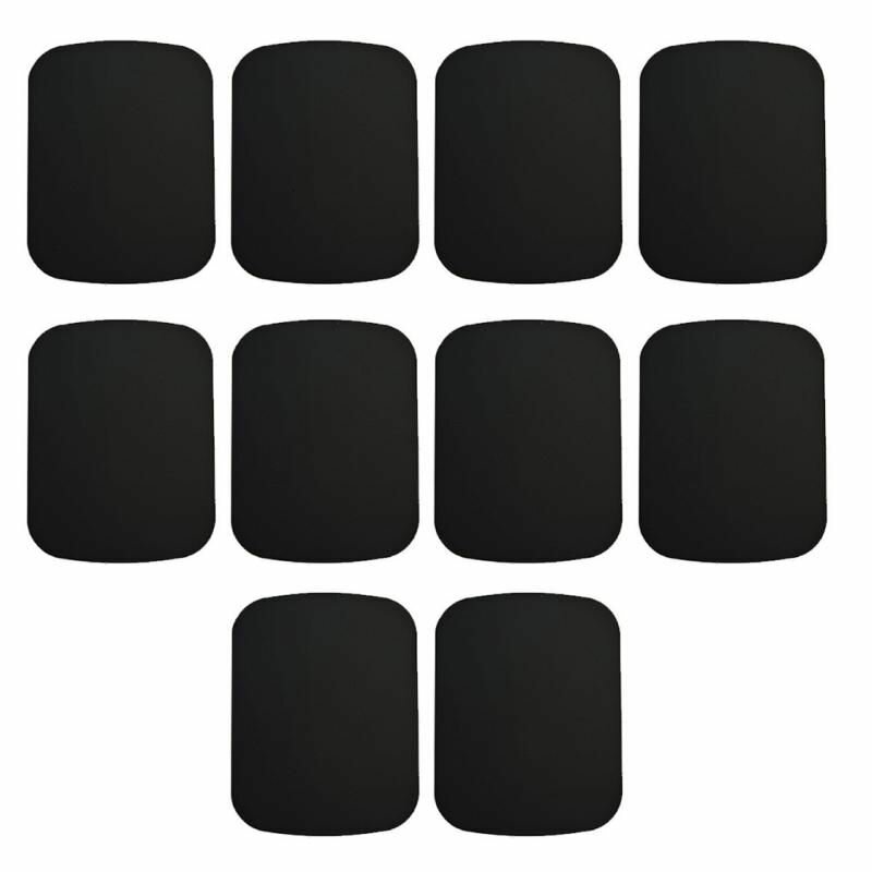 Клейкая металлическая пластина, универсальный тонкий лист 50x38 мм, устойчивый к царапинам, набор пластин для магнитного крепления телефона в автомобиле, 10 штук черного цвета