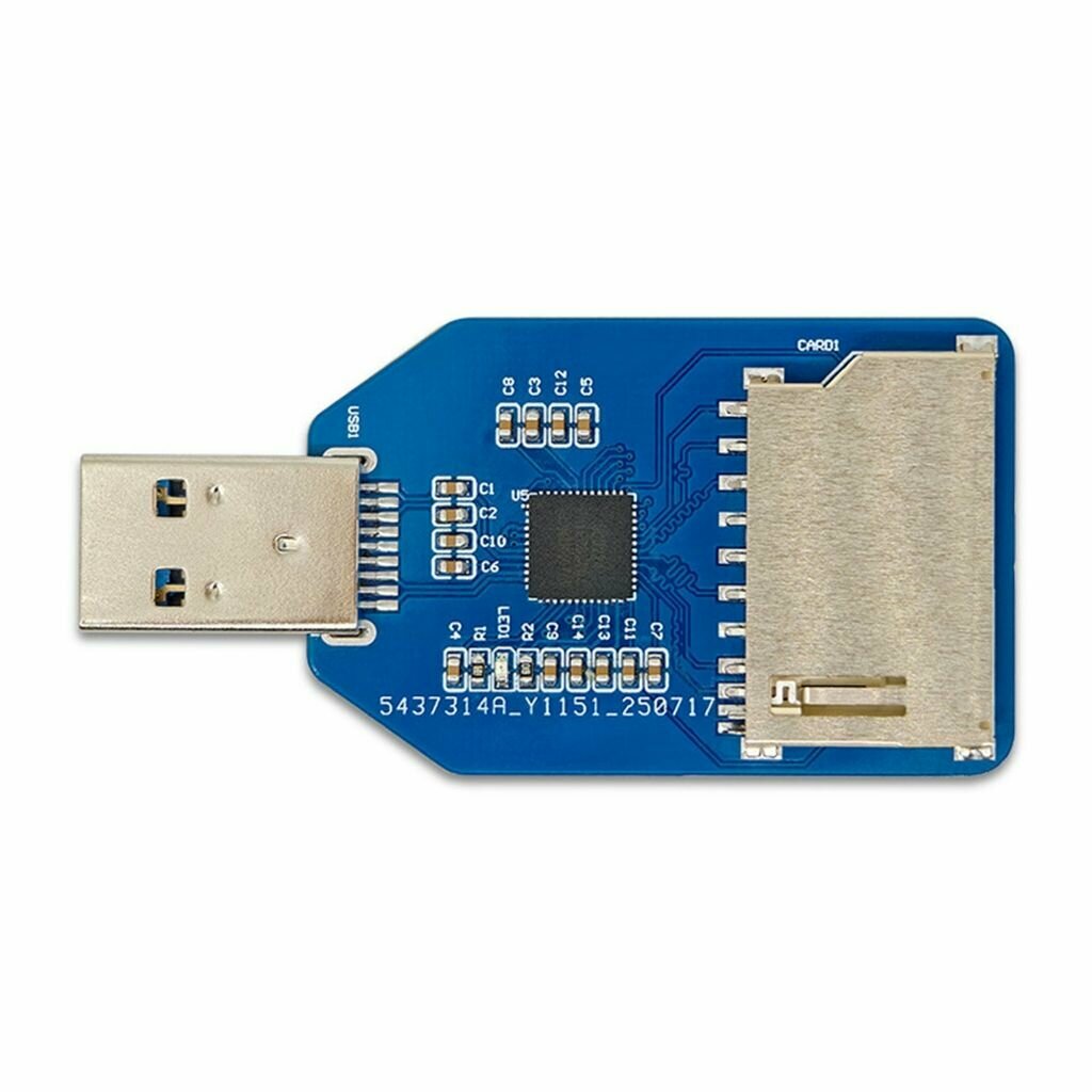 Модуль GL3224 USB3.0 card reader с двумя картами для двойного чтения U-диска SD + TF combo