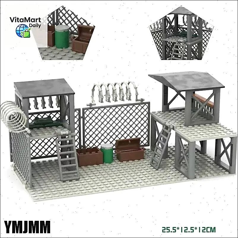 Совместим со строительными блоками Lego, сцена со сторожевой башней спецназа, 1, игрушка для мальчика
