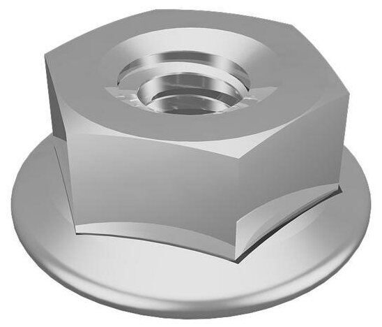 Гайка специальная с фланцем М8 DIN6923 GS8 сталь (уп.150шт) КМ LO0686 ( 3 упак.)