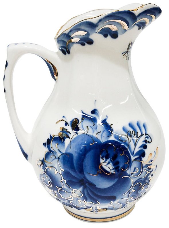 Кувшин "Водолей" (Гжель) 1,4л, золото