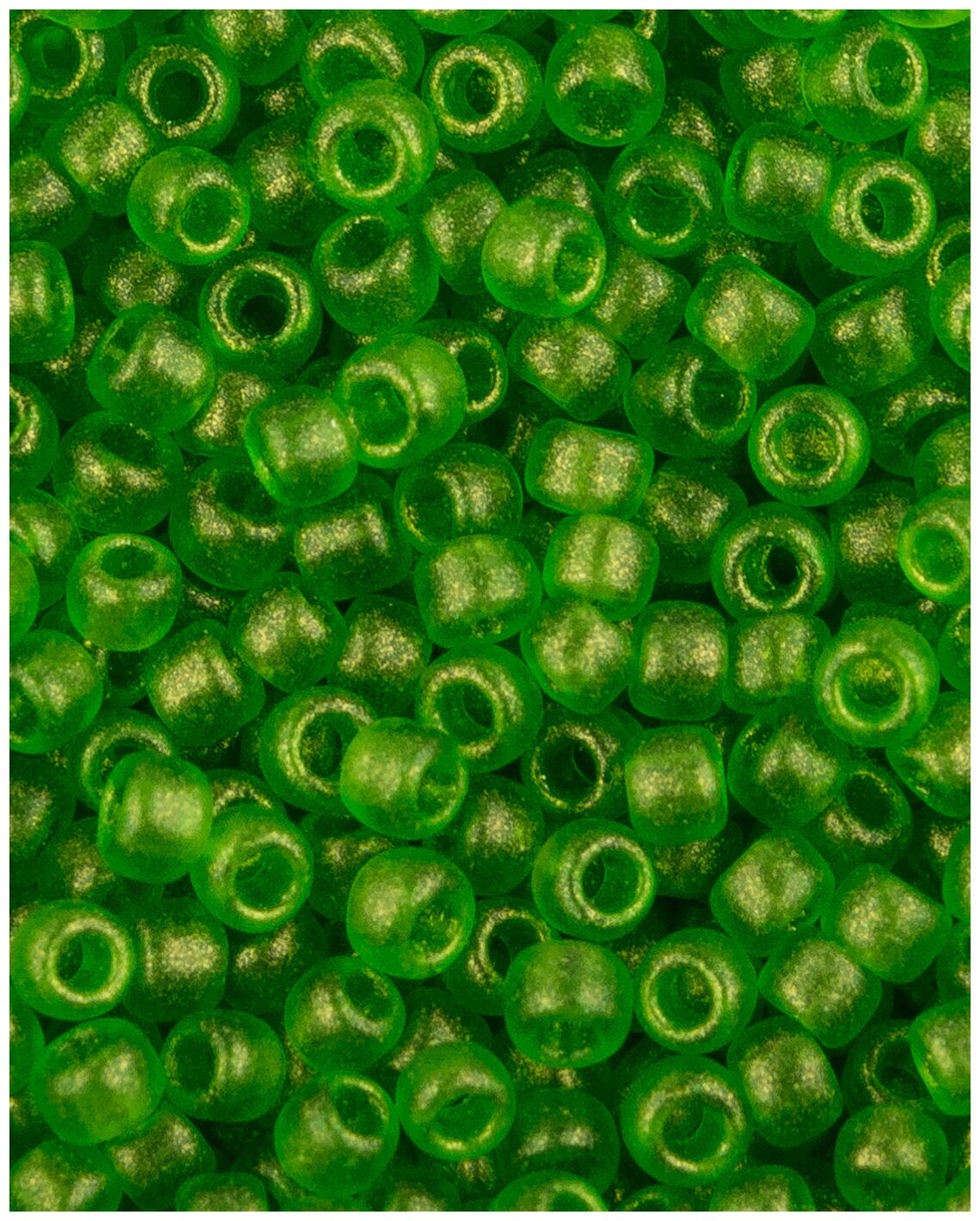 Японский бисер Toho, размер 11/0, цвет: HYBRID Замша золотистая прозрачный перидот (Y629), 10 грамм