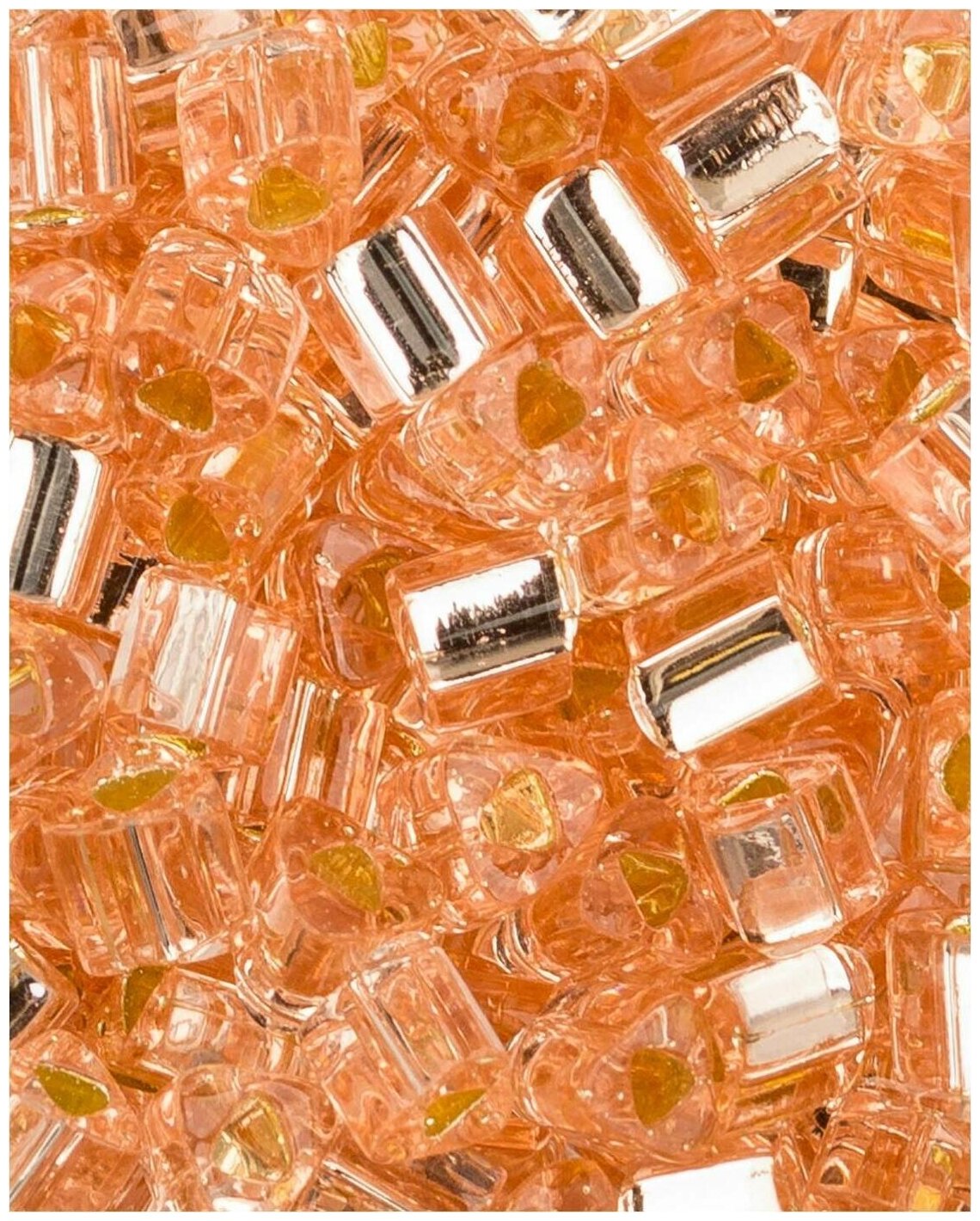 Бисер Toho Triangle, треугольный в сечении, размер 8/0, цвет: Внутреннее серебрение розовый (31), 10 грамм