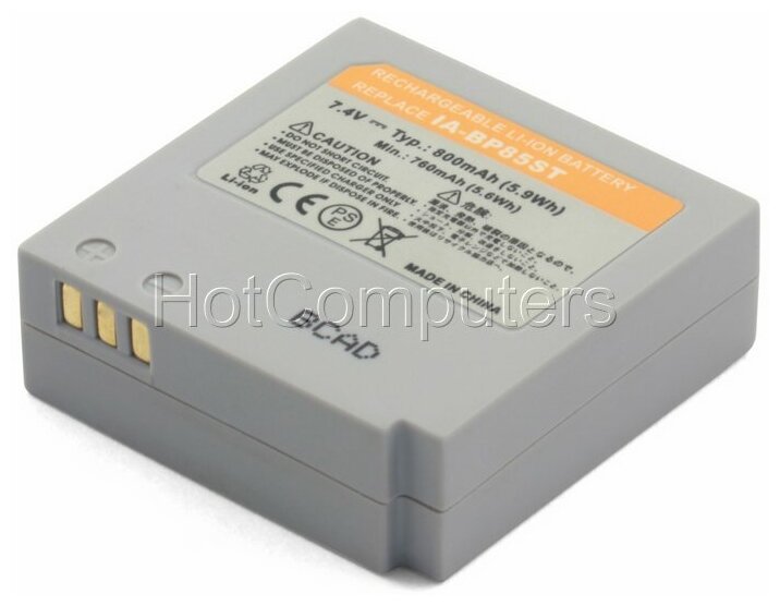 Аккумулятор IA-BP80ST для видеокамеры Samsung HMX-H100, SC-HMX10, SC-HMX20 (7.4V 750mAh)