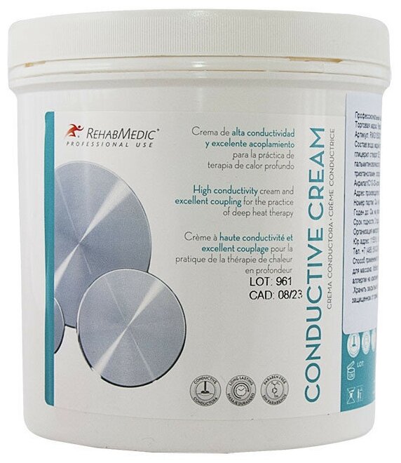 Крем массажный профессиональный Rehabmedic Conductive RMG10500011, 1000мл.