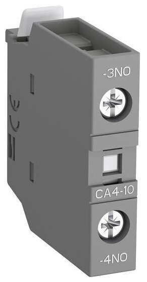 Блок контактный CA4-10 (1НО) фронтальный для контакторов AF09-AF96 реле NF22E-NF40E, ABB 1SBN010110R1010 (1 шт.)