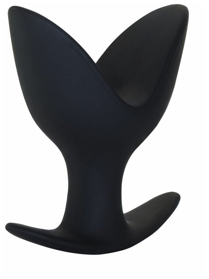 Большой силиконовый анальный эспандер Large Petals Anal Extender - 12,5 см,12,5 см,5 см, черный, силикон, Унисекс, Анальные игрушки